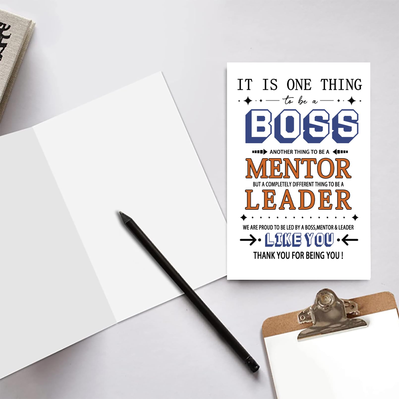 Funny Boss’s Day Card for Boss, Unique Boss Appreciation Card for Him Her, National Bosses Day Gifts for Leader, Best Boss Day Cards Gifts for Mentor, Bosses Day Gift Ideas