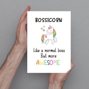 Dapofajo Boss Card, Appreciation Card for Boss, Birthday Card for Boss, Gift for Boss, Happy Boss's Birthday Card