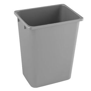 rok hardware single 36 quart capacity gray plastic waste recycle bin, replacement garbage can container for rokrecycle3 kitchen cabinet pull out organizer trash and recycling center, rokrecyclegbin