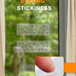 Window Fly Traps Indoor Clear 30 Pack, Sticky Window Fly Paper Strips Indoor Fly Catchers Flypaper for Home