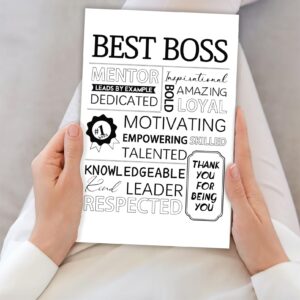 National Boss Day Card Gifts for Office Women Men, Best Boss Ever Card, Happy Boss Day Card from Group, Unique Bosses Day Card from Us Him Her