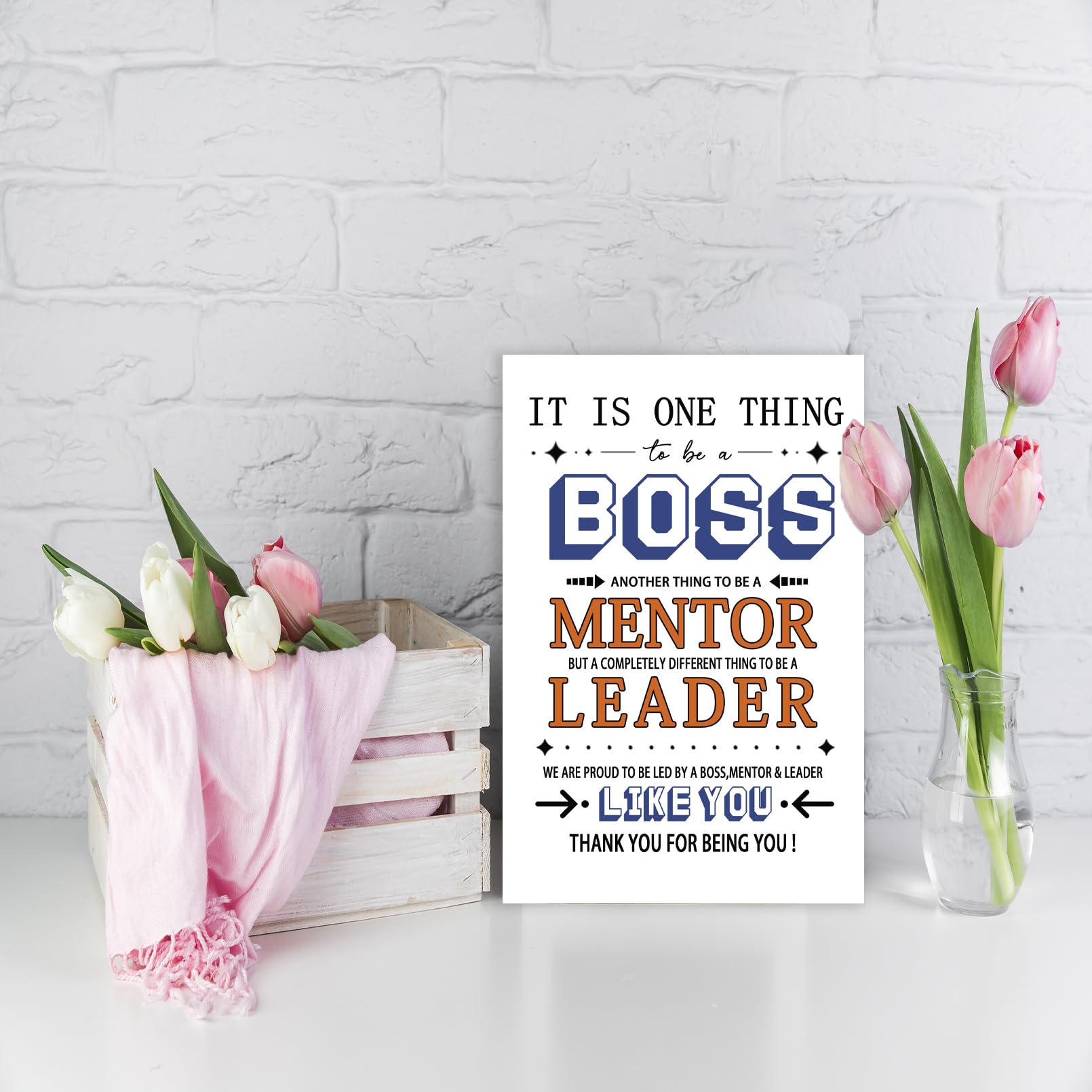 Funny Boss’s Day Card for Boss, Unique Boss Appreciation Card for Him Her, National Bosses Day Gifts for Leader, Best Boss Day Cards Gifts for Mentor, Bosses Day Gift Ideas