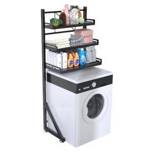 virgorack multifunctional storage three-tier adjustable height laundry room shelf space saving organizer