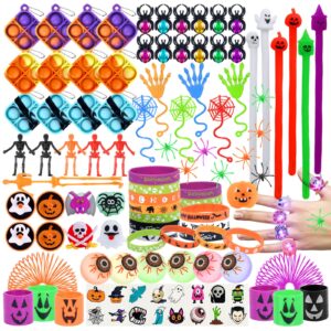 raymall halloween party favors for kids, 206pcs assorted halloween trick or treat toys, classroom rewards, assortment halloween toys for treat bags fillers, halloween prizes gifts bulk toys for kids