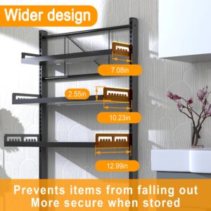 Virgorack Multifunctional Storage Three-Tier Adjustable Height Laundry Room Shelf Space Saving Organizer