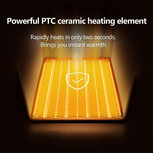 Trendgear Tower Heater for Indoor Use, 750/1500W Ceramic Space Heater with Thermostat&Oscillating, Digital Space Heater with Realistic 3D Flame, Timer and Remote Control