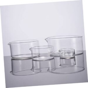 FUNOMOCYA Glass Crystallization Dish for Laboratory Use High Borosilicate Glass Storage Dish with Spout Ideal for Monomer and Scientific Experiments Size