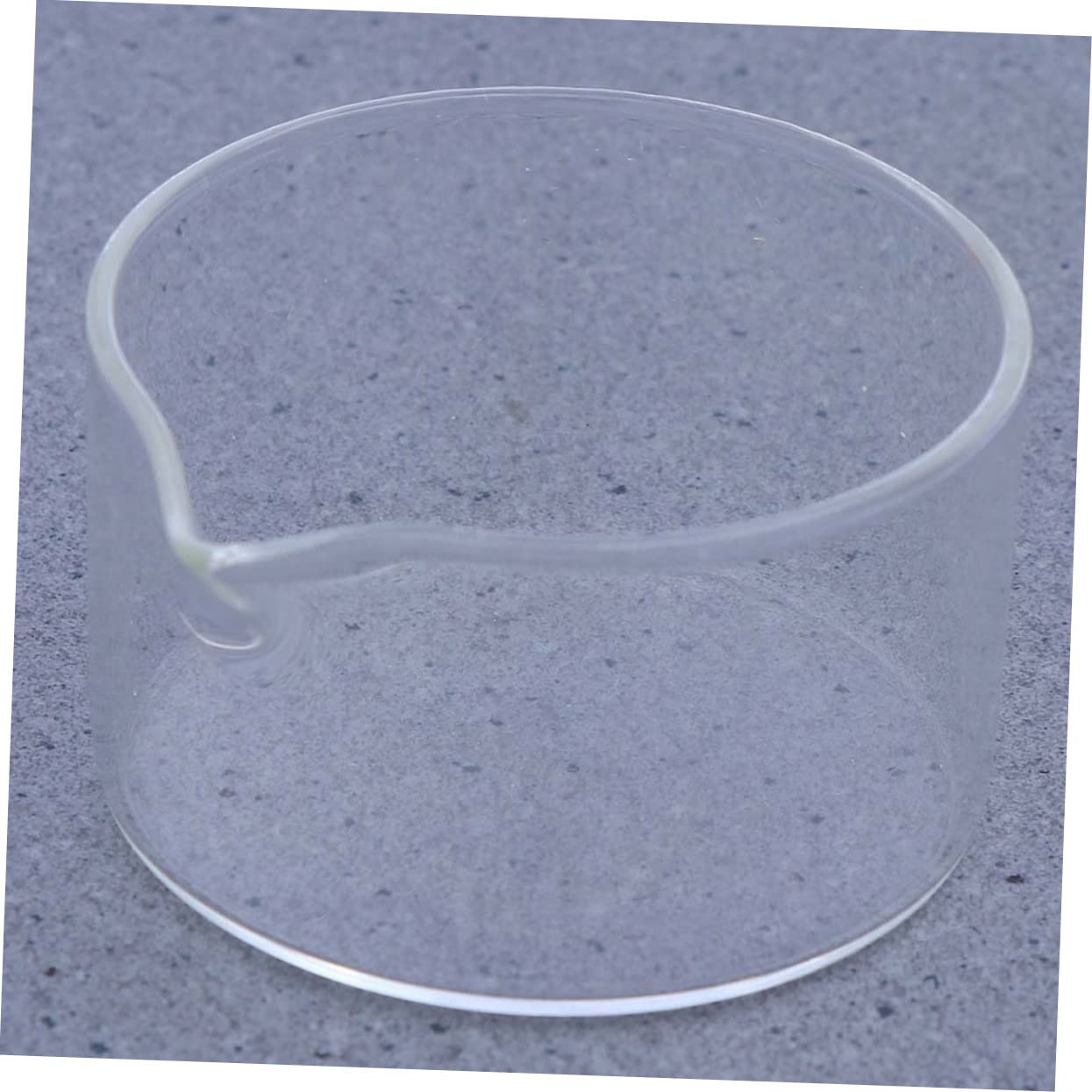 FUNOMOCYA Glass Crystallization Dish for Laboratory Use High Borosilicate Glass Storage Dish with Spout Ideal for Monomer and Scientific Experiments Size