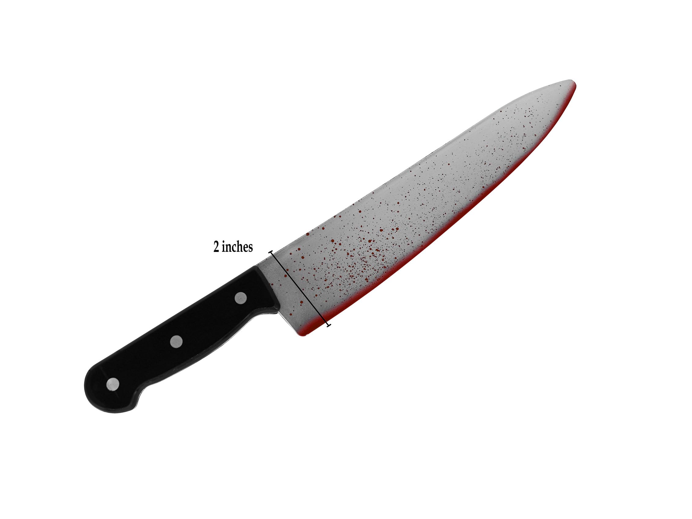 Nicky Bigs Novelties Adult Fake Bloody Kitchen Butcher Knife Plastic Halloween Costume Accessory Prop