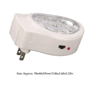 Plug in Emergency Light Rechargeable Home Automatic Power Failure Outage Light Fire Emergency Light AC110‑240V (US Plug)