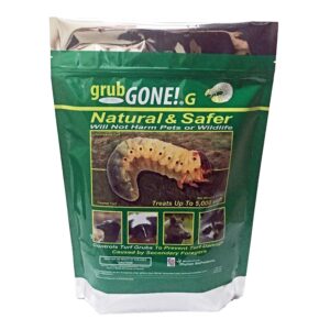 bioproducts' grubgone! natural organic grub control granule with btg