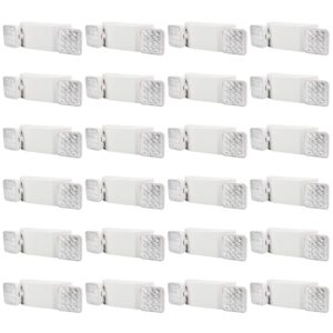 pendtlit commercial emergency light, ul certified, white emergency light fixture with 2 led square heads adjustable & backup batteries exit lighting (24 pack)