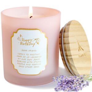 happy birthday gifts for women - funny best friend friendship gifts for women friends, birthday gifts for best friend bestie bff coworker classmate women, lavender candle gifts