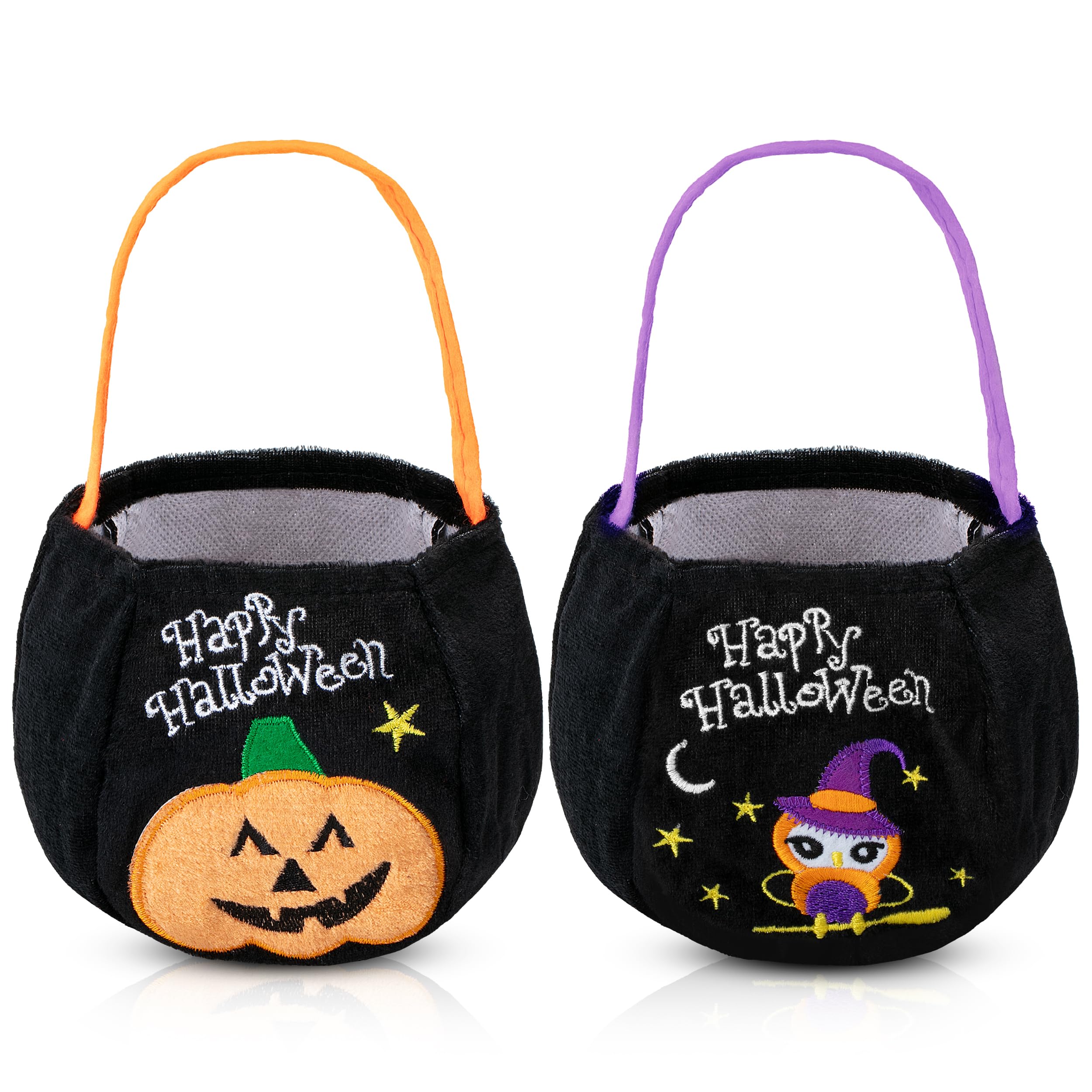 Mr. Pen- Mini Halloween Candy Bucket, 2 Pack, Halloween Bucket, Halloween Trick or Treat Bucket, Halloween Trick or Treat Bags, Halloween Bags for Trick or Treat, Halloween Buckets for Trick or Treat