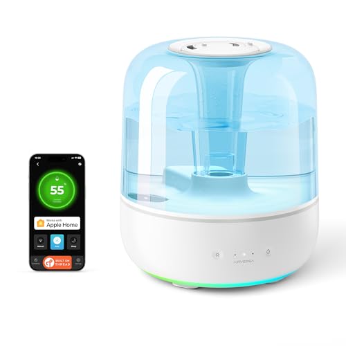 Airversa Humidifiers for Home Bedroom Large Room 5.5L Cool Mist for Indoor Use Dazzling Lighting Effects (Ice Blue, Humelle AH1)