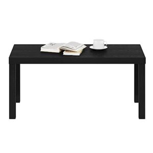 Furinno Classic Simple Coffee Table for Living Room, 38.98 (W) x 17.52 (H) x 18.9 (D) Inches, Black