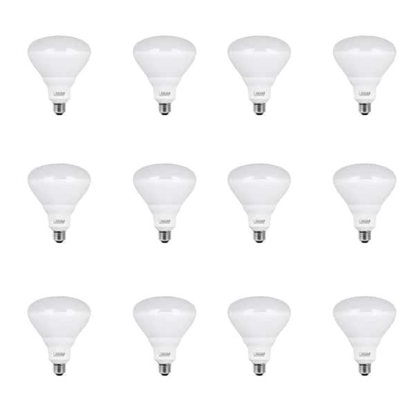 Feit Electric 65-Watt Equivalent BR40 Dimmable CEC Energy Star Enhance 90+ CRI Recessed Flood LED Light Bulb, Daylight (12-Pack)