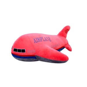 zxmbeddings 15.7" airplane plush stuffed aircraft pillow model plane toys,gifts for kids,red