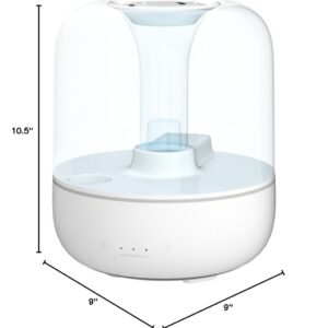 Airversa Humidifiers for Home Bedroom Large Room 5.5L Cool Mist for Indoor Use Dazzling Lighting Effects (Ice Blue, Humelle AH1)