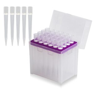 pipette tips 5000ul, sterile filtering tips 5ml, universal, transparent, 24 tips (t5000-rsf-24)