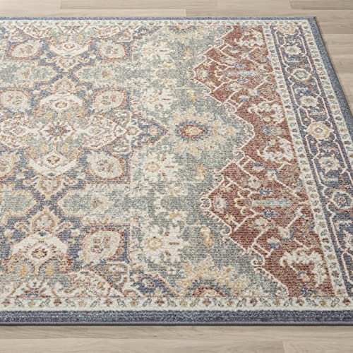 LUXE WEAVERS Floral Bohemian Cream 8x10 Area Rug