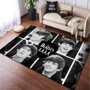 beatles, beatles rug, music rug, fan rug, living room rug, customized rug, decor rug, area rug, soft rug, non slip rug coolvibesr240.1 (23”x31”)=60x80cm=1.9 ft x2.6 ft