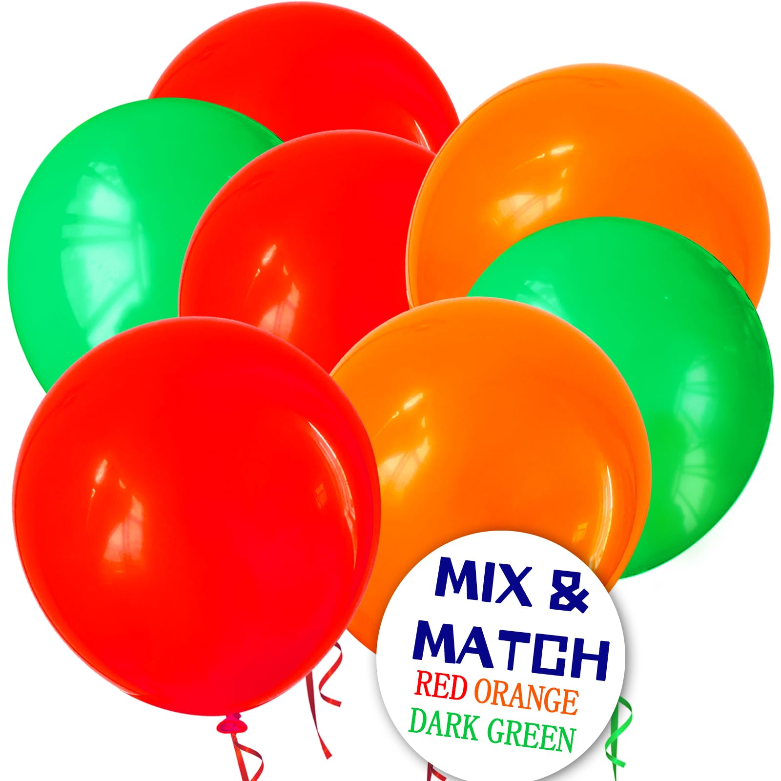 110Pcs Dark Green Balloons Latex Party Balloons 12 inch Round Helium Balloons for Dark Green Themed Christmas Green Balloon (with 2 Ribbons).