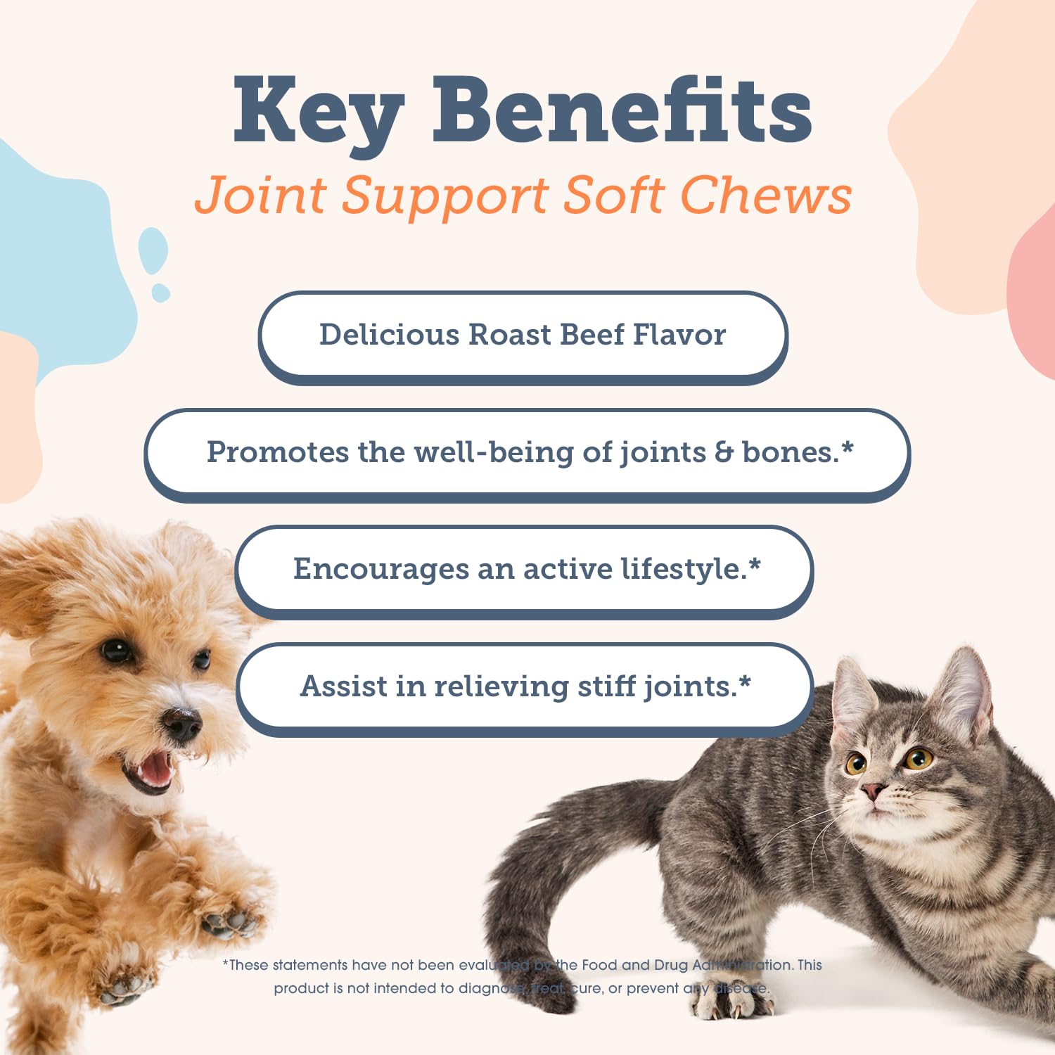 Paw Rangers Joint Chews for Pets 90Ct. - Chondroitin, Glucosamine for Dogs and Cats: Cat and Dog Vitamins: Hip and Joint Support Supplement for Dogs and Cats - Pet Supplies:Cat & Dog Joint Supplement