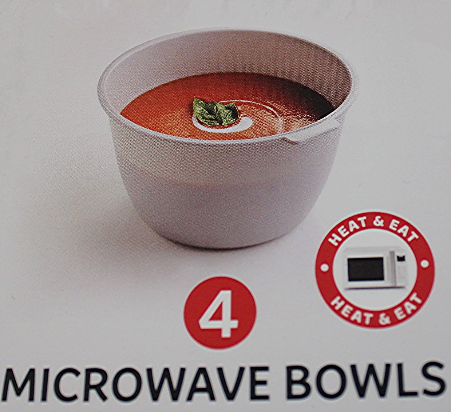 Dependable Industries inc. Essentials Unbreakable Microwave Bowls Heat and Eat 26 OZ Dishwasher Safe BPA-Free Plastic for Serving Soup Pasta Noodles Oatmeal Cereal Stakable Set of 4