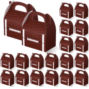 aoriher 30 pcs football party favors football treat boxes theme party gift box with handles party decorations gift wrap bags cardboard boxes candy snack goody bags basketball football party supplies