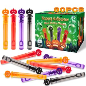 shylizard 80pcs halloween party favor, halloween bubble wands for kids, halloween trick or treat toys, halloween goodies bag fillers, halloween pinata fillers, mini bubble wands for halloween party