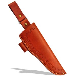 hercules knives custom leather sheath tooled leather sheath/hunting knife sheath universal leather knife sheath sheath fit up to 8.0" blade 100% real laether