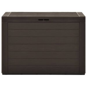 tifitgo asomie patio storage box brown 30.7"x17.3"x21.7" indoor stockage bin home chest house tank outdoor furniture outdoor storage boxes us stock fast shipment brown