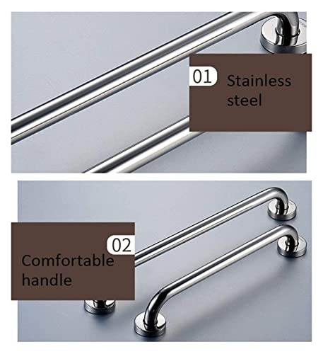 Grab Bars Shower Hand Towel Holder Bath Grab Handrail Bar Toilet Kitchen Staircase Non-Slip armrest for The Elderly Handrail Bathroom Toilet-53cm