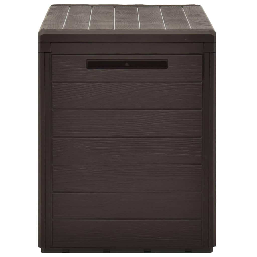 TIFITGO Asomie Patio Storage Box Brown 30.7"x17.3"x21.7" Indoor stockage bin home chest house tank Outdoor Furniture Outdoor Storage Boxes US Stock Fast Shipment Brown