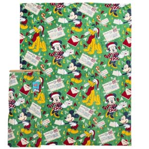 northwest mickey mouse silk touch throw blanket, 50" x 70", dear santa