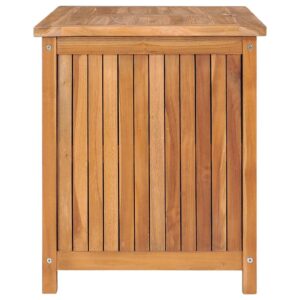 TIFITGO Asomie Patio Storage Box 35.4"x19.7"x22.8" Solid Teak Wood Indoor stockage bin home chest house tank Outdoor Furniture Outdoor Storage Boxes US Stock Fast Shipment Anthracite