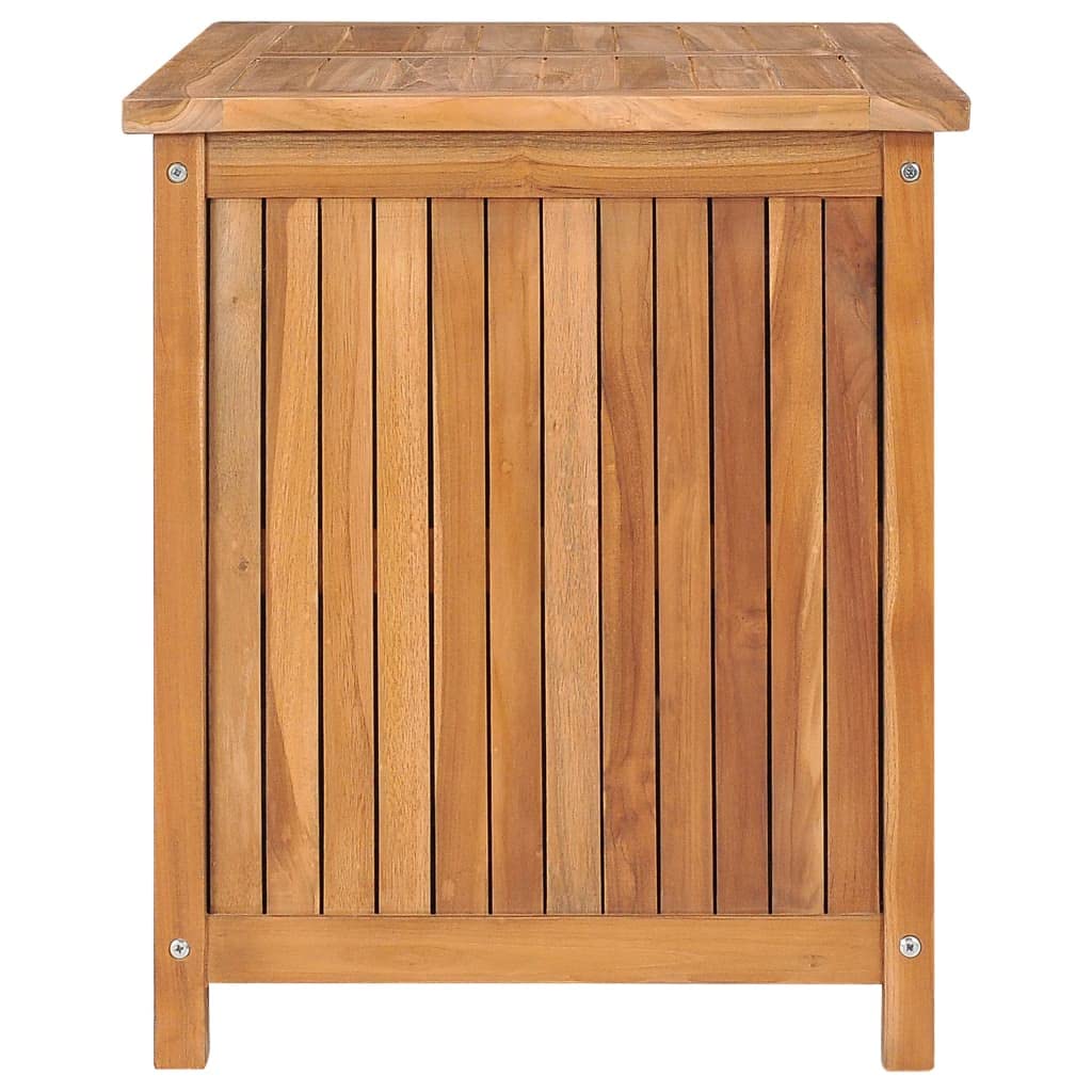 TIFITGO Asomie Patio Storage Box 35.4"x19.7"x22.8" Solid Teak Wood Indoor stockage bin home chest house tank Outdoor Furniture Outdoor Storage Boxes US Stock Fast Shipment Anthracite