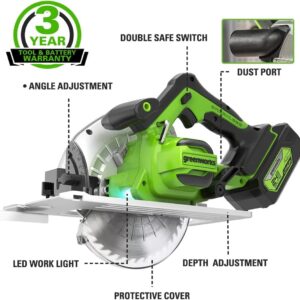 Greenworks 24V 8pcs Combo Kit,(2) Batteries & (2) Chargers. 800in/lb Drill, Impact Driver,Wrench, Multi-tool, Reciprocating Saw, Circular saw, Angle Grinder and Flashlight