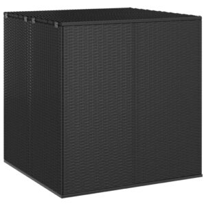 TIFITGO Asomie Patio Cushion Box PE Rattan Black Indoor stockage bin home chest house tank Outdoor Furniture Outdoor Storage Boxes US Stock Fast Shipment Anthracite