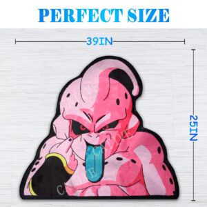 Anime Rug Character Shape - Anime Carpet Non-Slip, Ultra-Soft Anime Characters Rugs for Living Room, Gaming Room, Bedroom, Kitchen, Outdoor Areas