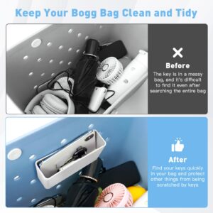 DGLOZE 2PCS Organizer Holder for Bogg Bag, Accessories for Bogg Bags Compatible with Bogg Bag Original, Insert Organizer Holder Compatible with Bogg Bag（White）