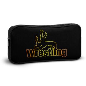 Wrestling Pencil Case Cute Pen Pouch Cosmetic Bag Pecil Box Organizer for Travel Office