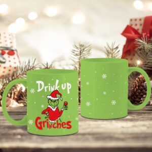 Arsemica Funny Christmas Mug, Novelty Christmas Coffee Mug, 11oz Ceramic Holiday Drinking Cup, Christmas Party Cups for Table Decorations, Xmas White Elephant Gifts for Women Men Coworkers