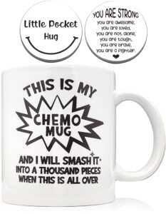 zomefinkiu this is my chemo mug 11 ounce ceramic, inspiration chemo pocket hug, chemo patient gift, comforting gifts for cancer patients, thoughtful gift for chemo patient going through chemotherapy