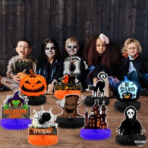 KatchOn, Halloween Centerpieces for Tables - Pack of 9 | Halloween Table Centerpieces for Halloween Party Decorations | Halloween Birthday Party Decorations | Halloween Table Decorations