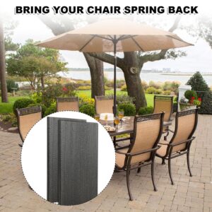 10 Pack Patio Rocking Chair Spring Plate Replacement Part, Patio Chair Spring Plates Swivel Rocker, Universal Fiberglass Spring Plate for Outdoor Rocking Chair Replacement, 5 x 2.5 x 0.25 Inches