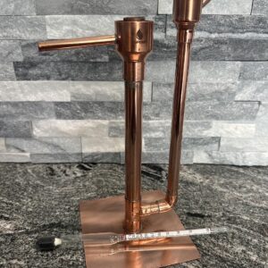 CoProof Copper Proofing Parrot for Distilling, Brewing Beer, Moonshine, Tequila with Hydrometer, Two Way Distillng