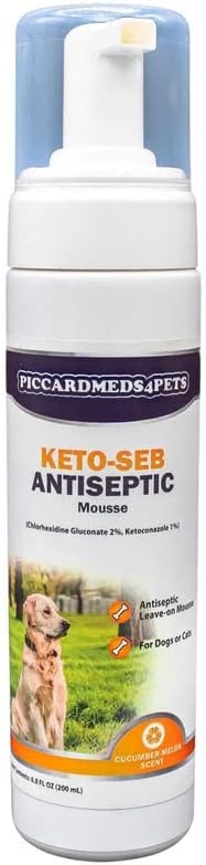 Piccardmeds4pets Keto-SEB Antiseptic Mousse 6.8 oz