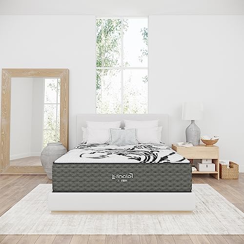 RINOLO X- Firm Mattress 12 Inch, Gel Infused Memory Foam Mattress for Pressure Relief, Pocket Innersprings/Orthopedic Foam | Freshly Baked Mattress | Mattress-in-a-Box (Full)